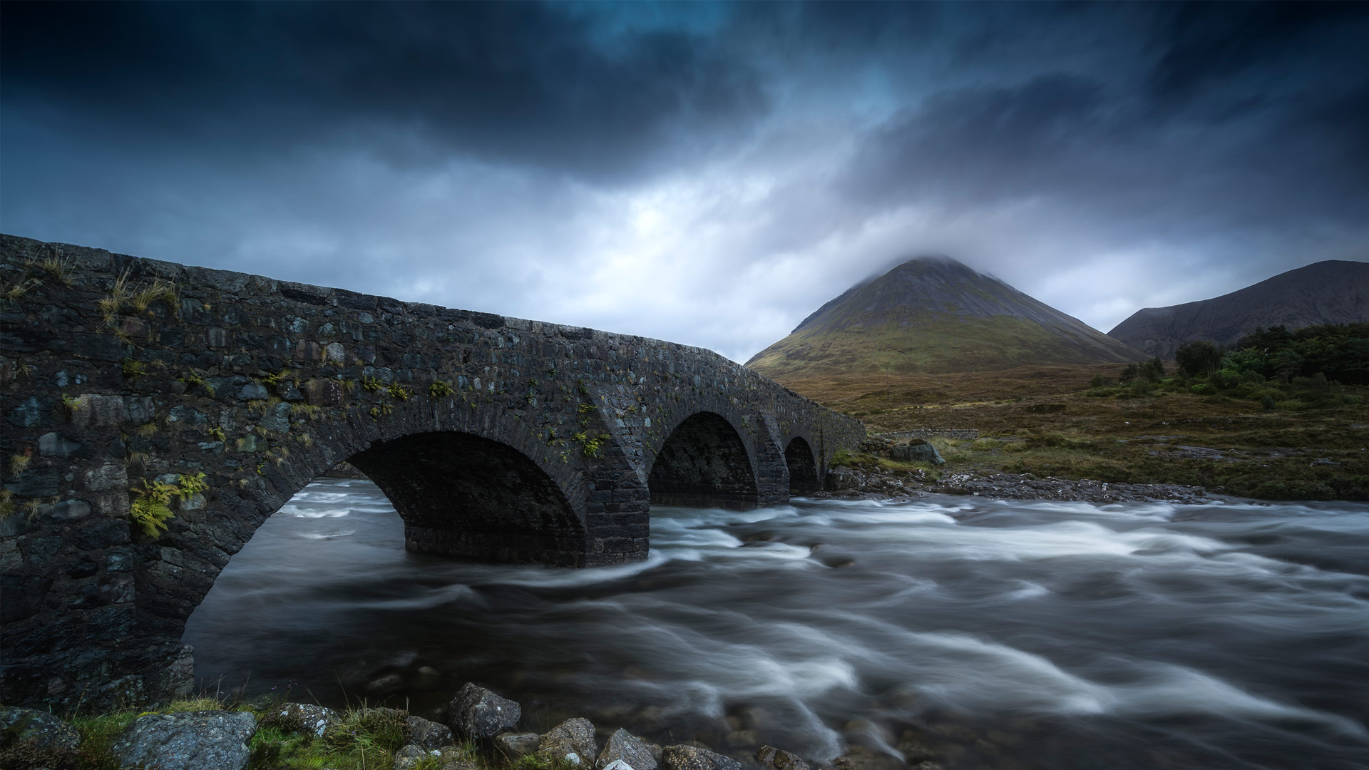 Bing HD Wallpaper Oct 27 2023 Sligachan Old Bridge Isle Of Skye