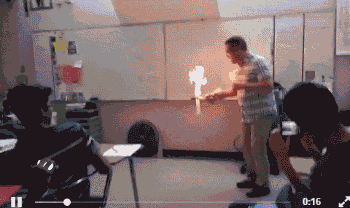 Teacher demonstrates 'exploding flames' in class - Wow GIFs & MP4 ...